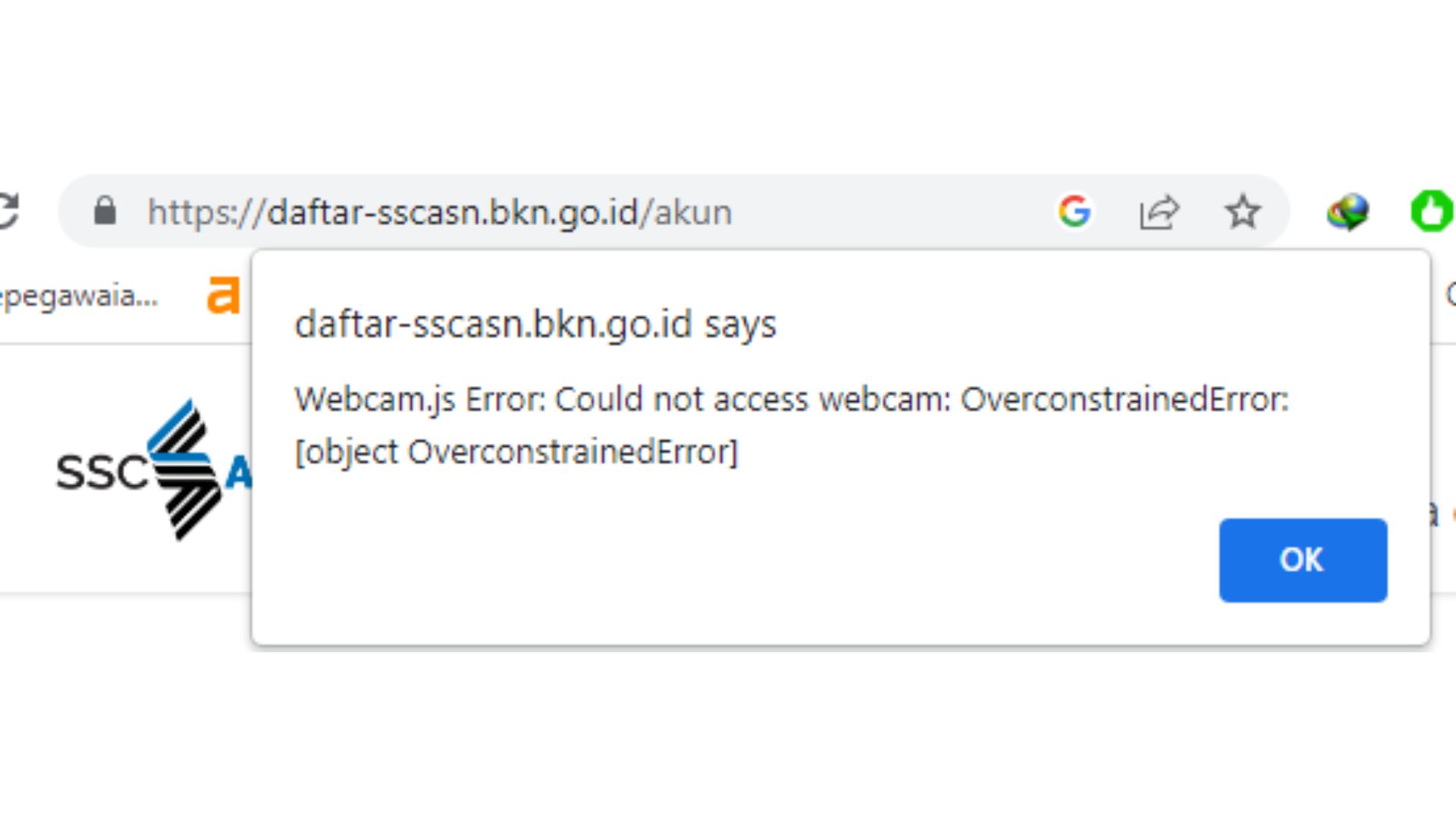 Webcam.js Error Saat Daftar Akun SSCASN: Ini Penyebab dan Solusinya ... Webcam.js Error Saat Daftar Akun SSCASN: Ini Penyebab dan Solusinya ...